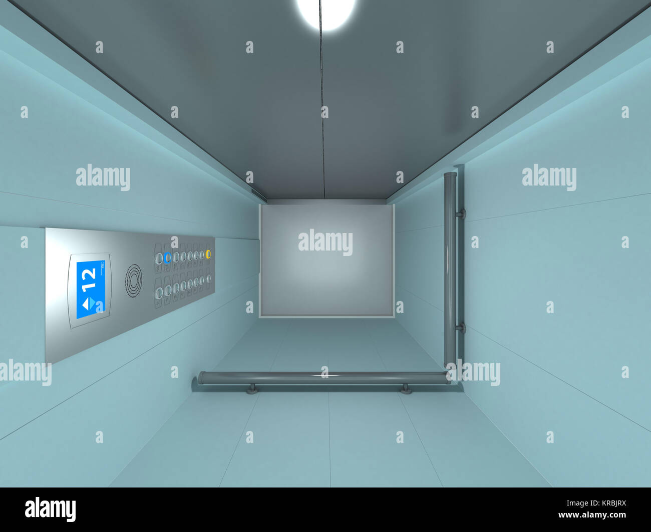 Elevator Interior . Computer Art 3D Series Stock Photo - Alamy