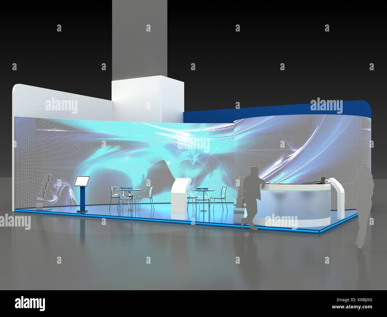 Exhibition Stand Interior - Exterior Sample Stock Photo - Alamy