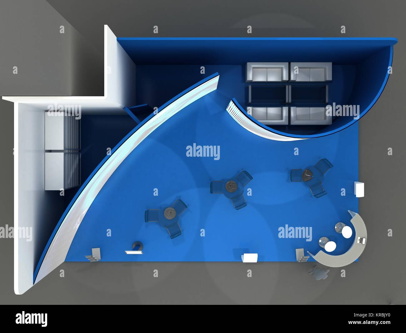 Exhibition Stand Interior - Exterior Sample Stock Photo - Alamy