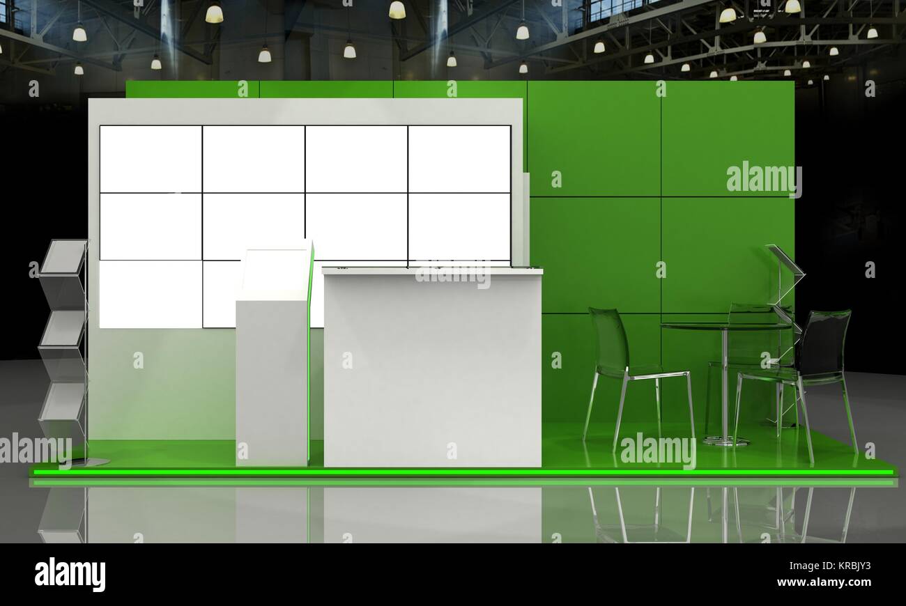 Exhibition Stand Interior - Exterior Sample Stock Photo - Alamy