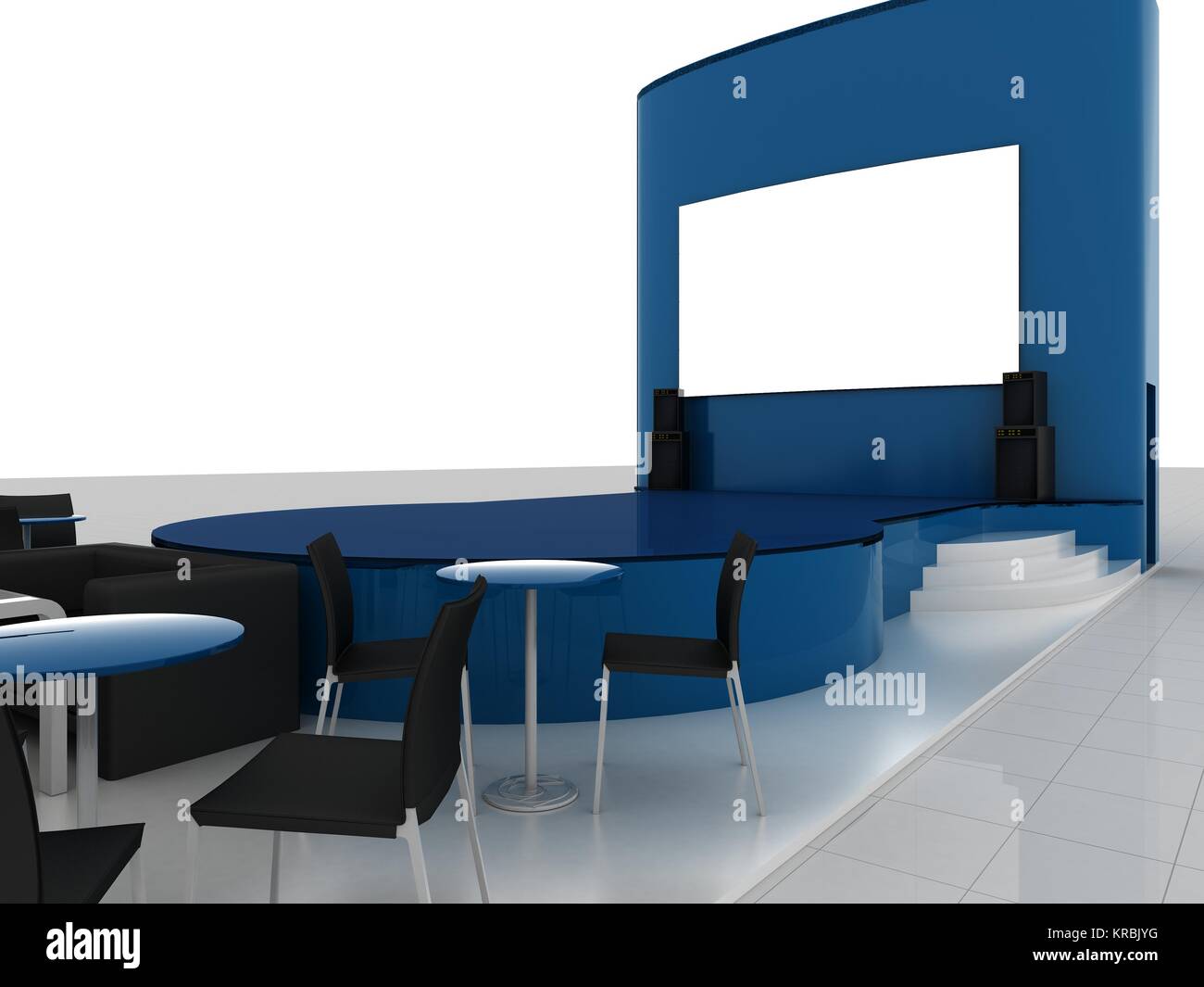 Exhibition Stand Interior - Exterior Sample Stock Photo - Alamy