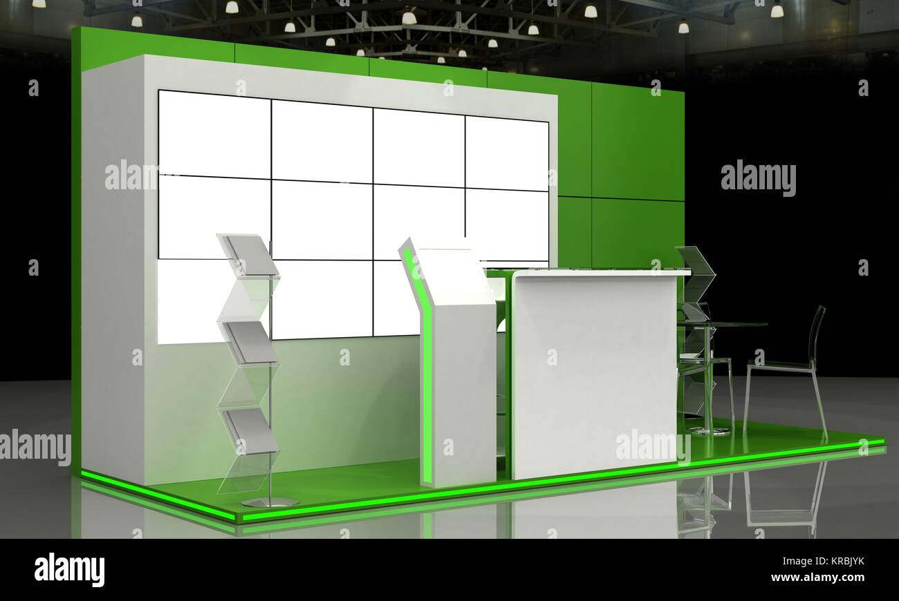 Exhibition Stand Interior - Exterior Sample Stock Photo - Alamy