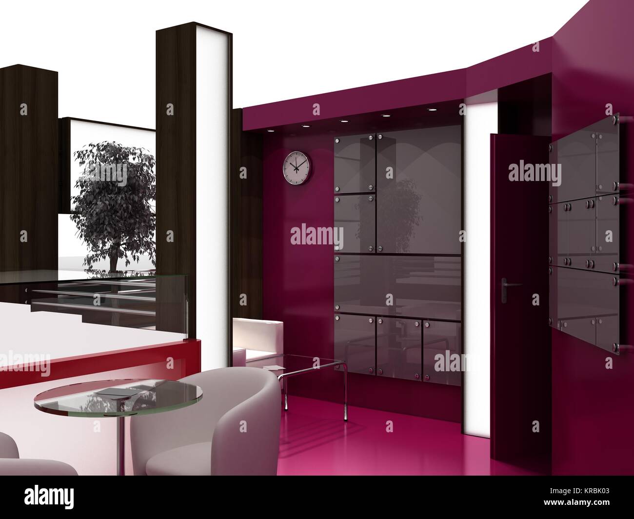 Exhibition Stand Interior Sample - Interiors Series . 3D Stock Photo ...
