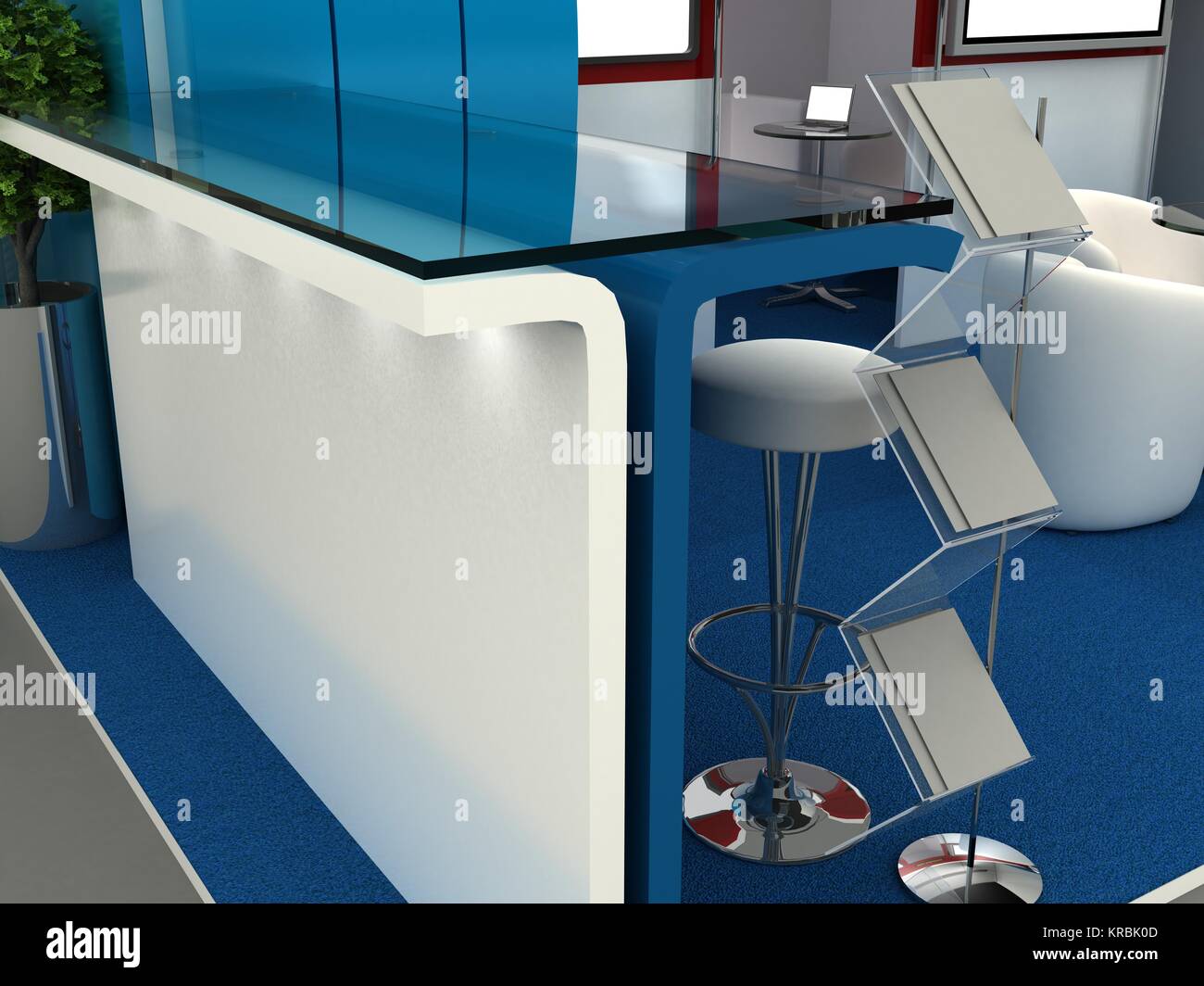 Exhibition Stand Interior Sample - Computer Art 3D Series Stock Photo ...