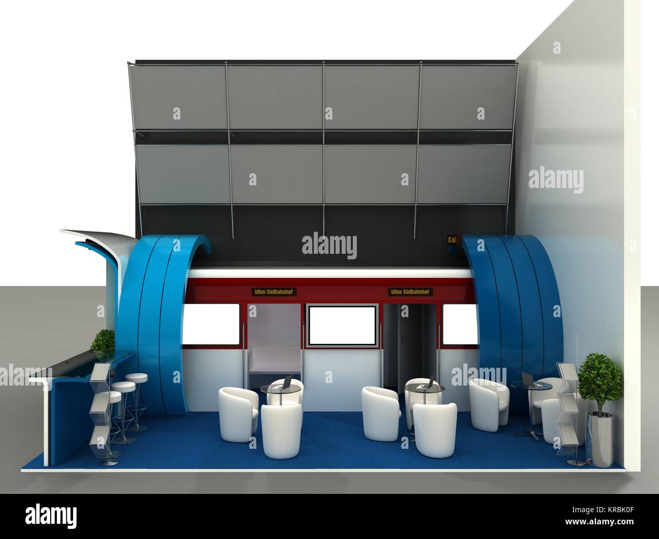 Exhibition Stand Interior Sample - Computer Art 3D Series Stock Photo ...