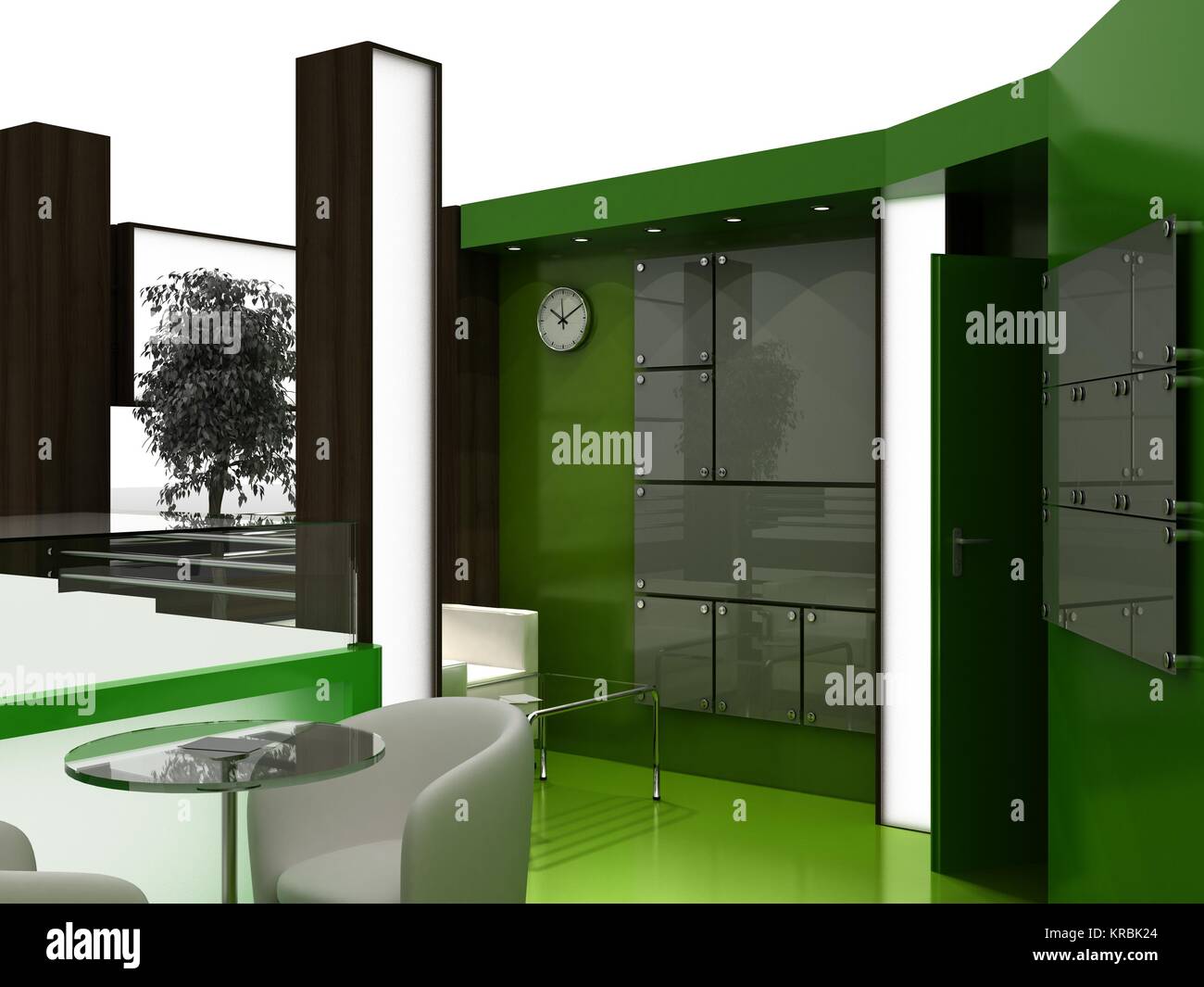 Exhibition Stand Interior Sample - Interiors Series . 3D Stock Photo ...