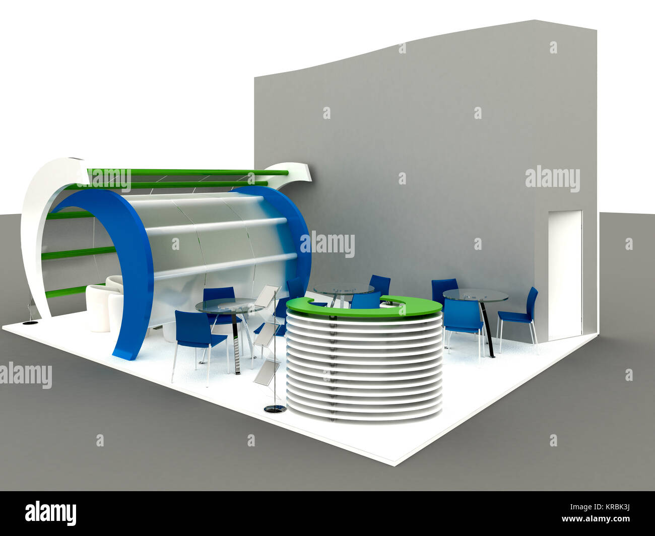 Exhibition Stand Interior-Exterior Samples Series Stock Photo - Alamy