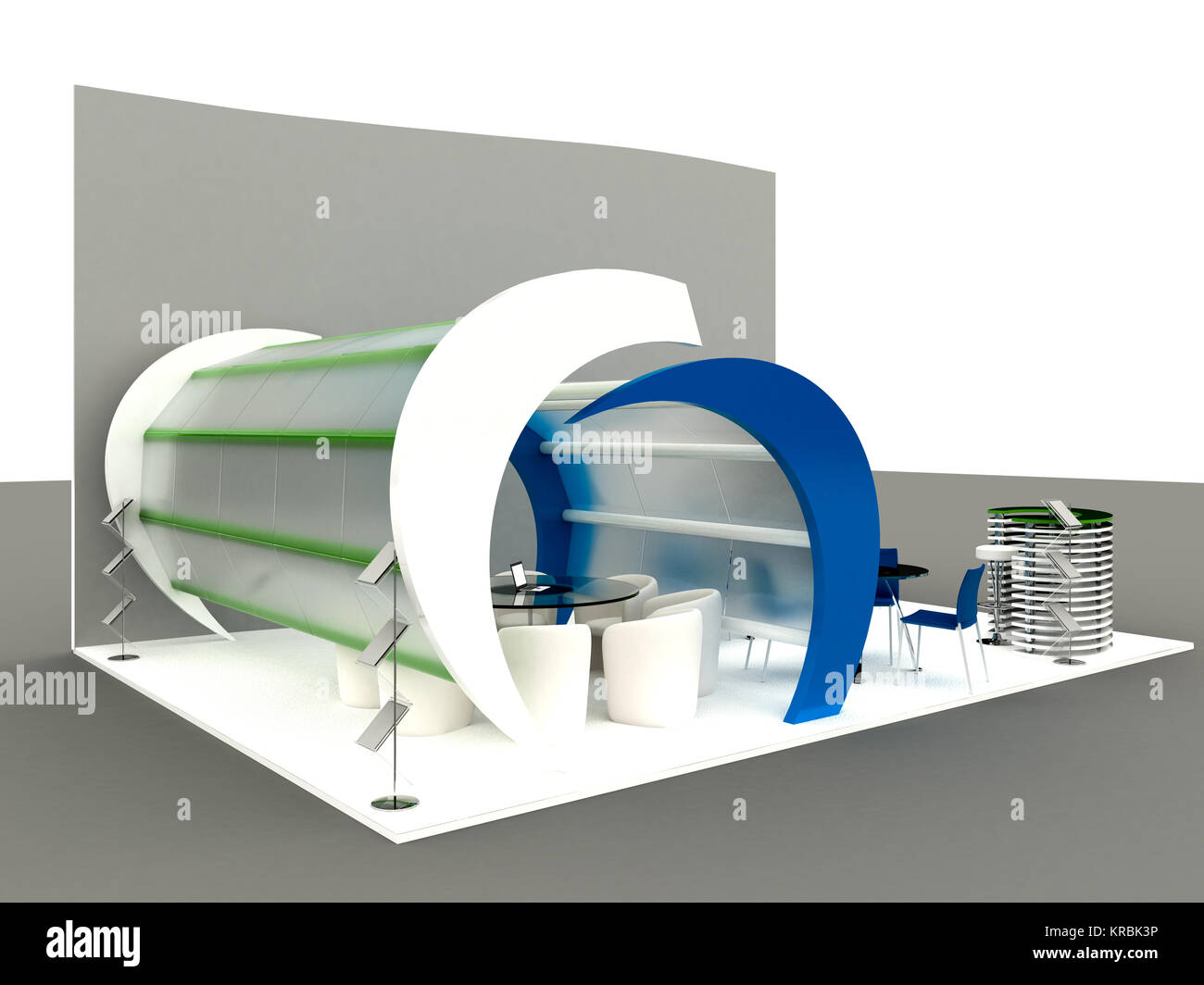 Exhibition Stand Interior-Exterior Samples Series Stock Photo - Alamy