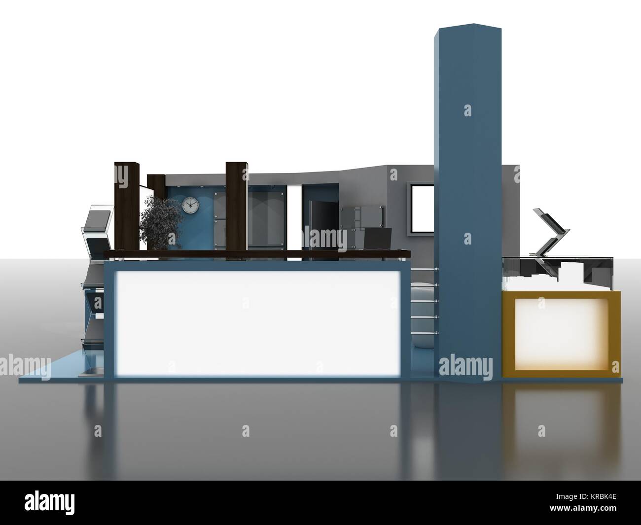 Exhibition Stand Kiosk Interior / Exterior Sample Stock Photo - Alamy