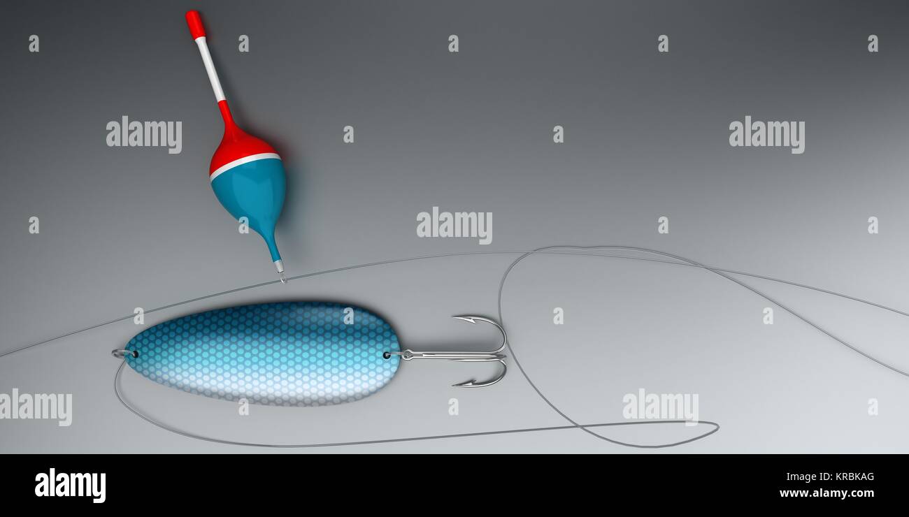 High Quality Fishing Set - Computer Art 3D Series Stock Photo - Alamy