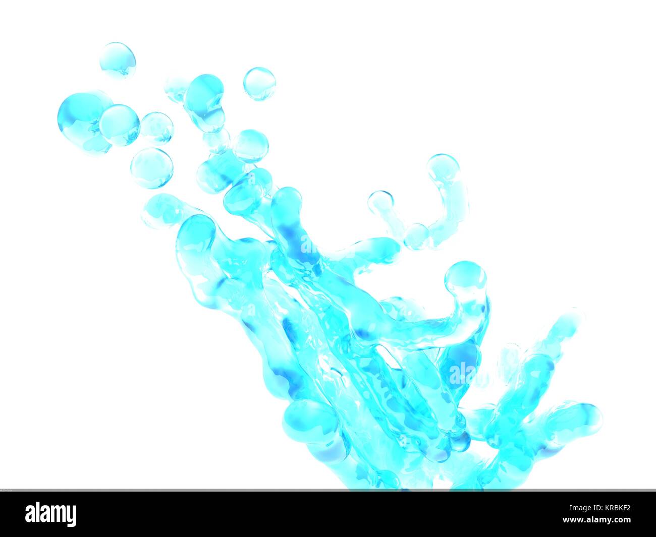 High resolution water splash isolated on white Stock Photo - Alamy