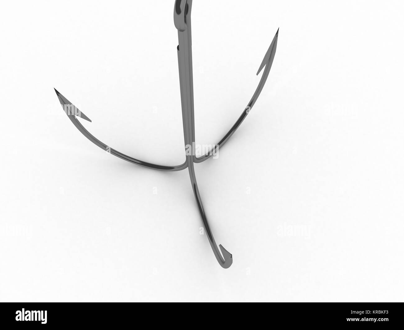 Hook - Computer Art 3D Series - Isolated Image Stock Photo - Alamy