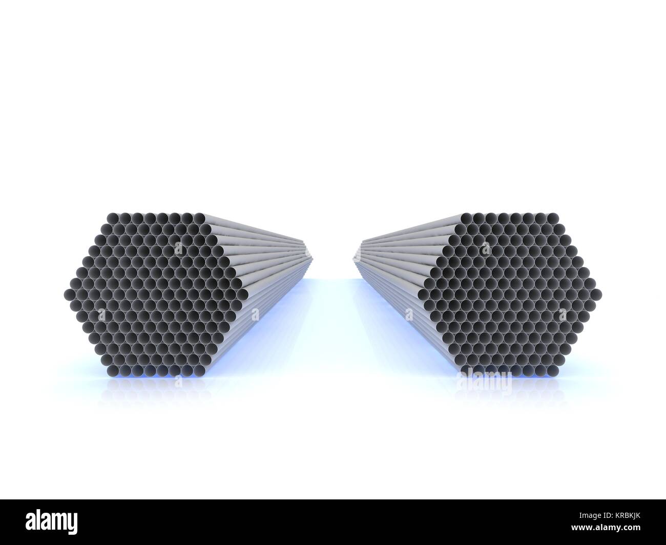 Metallic Pipes - Computer Art 3D Series Stock Photo - Alamy