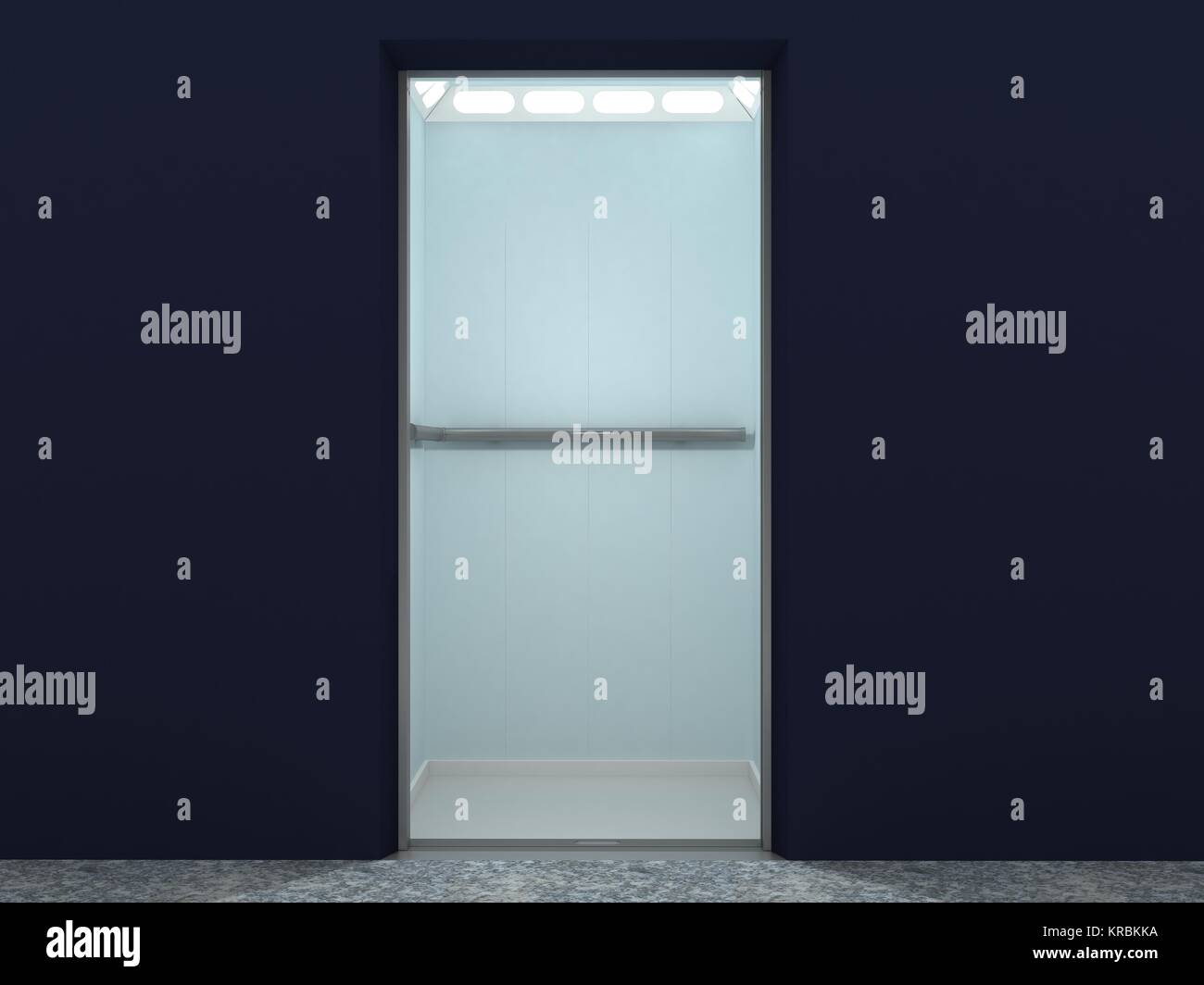Modern Elevator Interior and Exterior inside building Stock Photo - Alamy