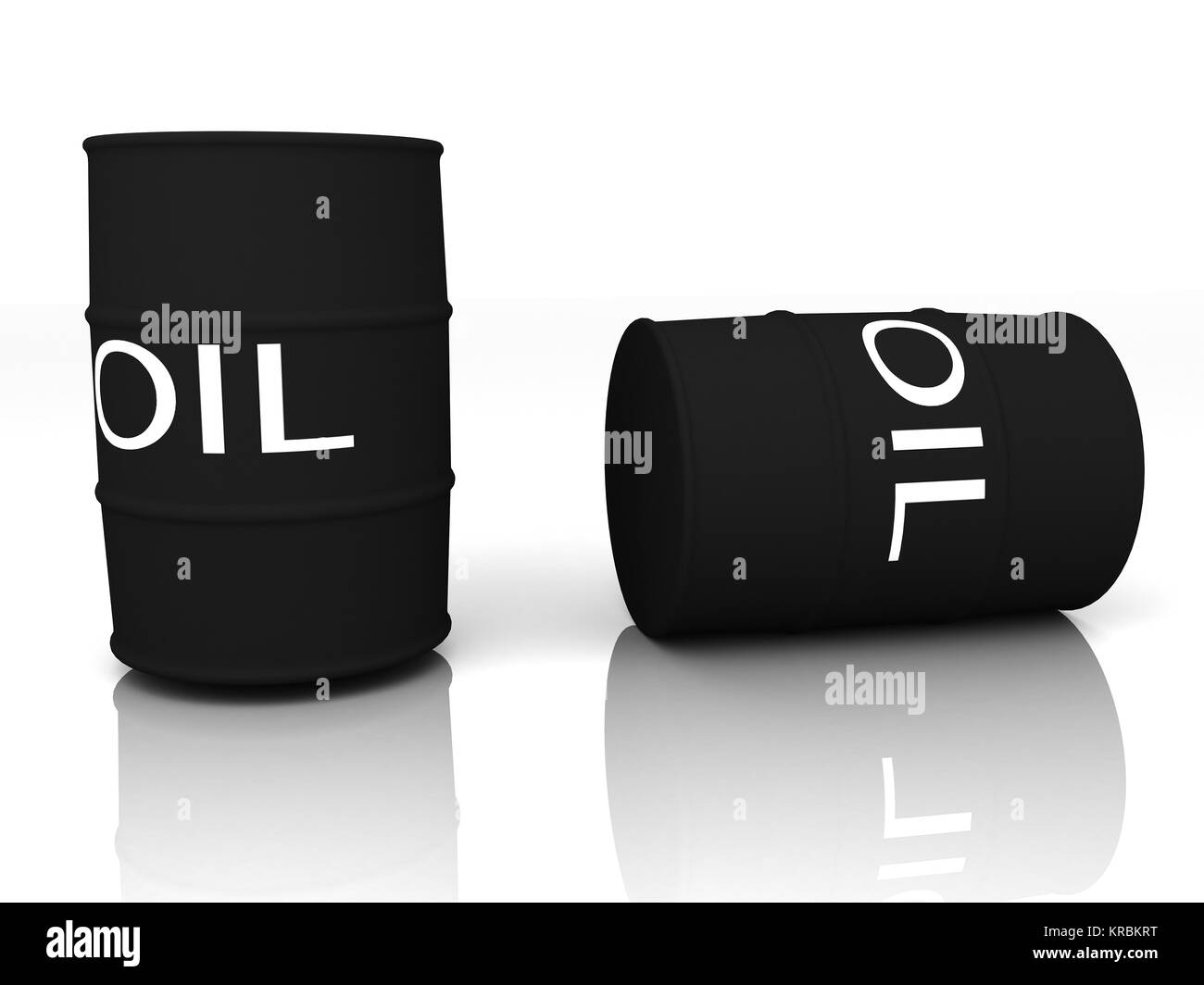 Crude oil barrels Black and White Stock Photos & Images - Alamy