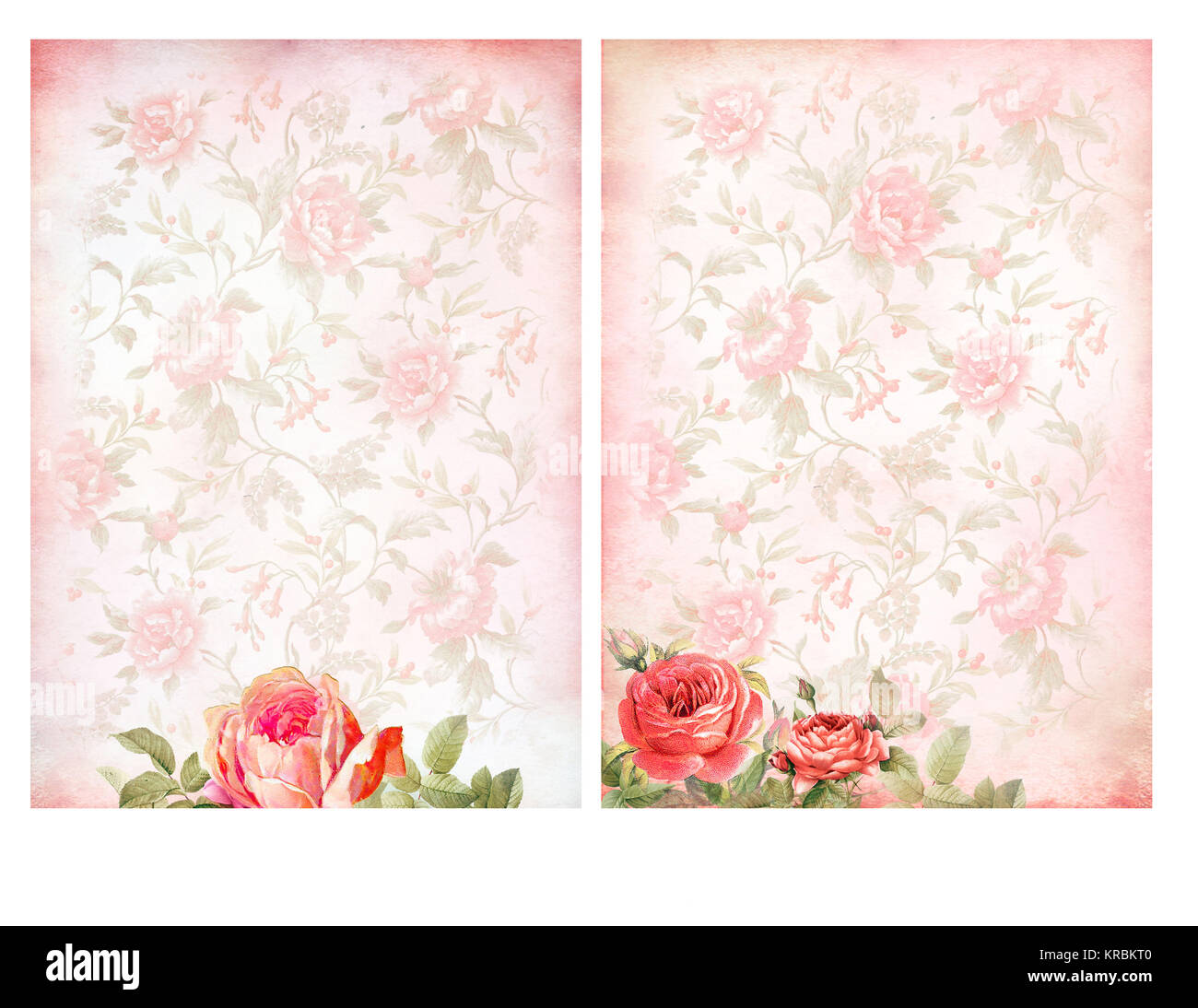 Shabby chic backgrounds with roses Stock Photo - Alamy