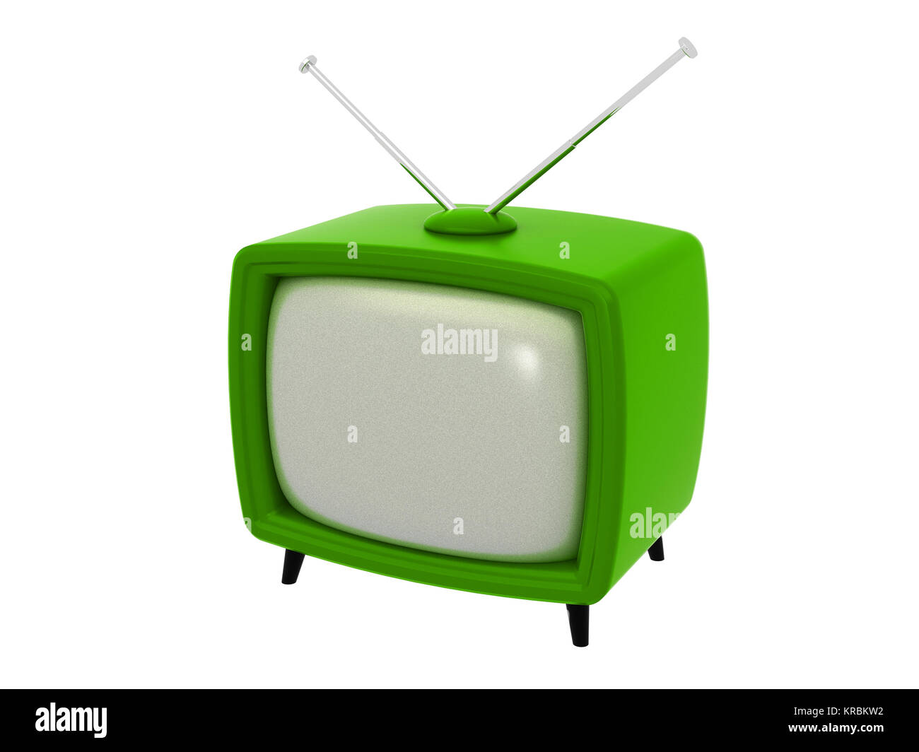 Old TV . 3D . Isolated Objects Series Stock Photo - Alamy