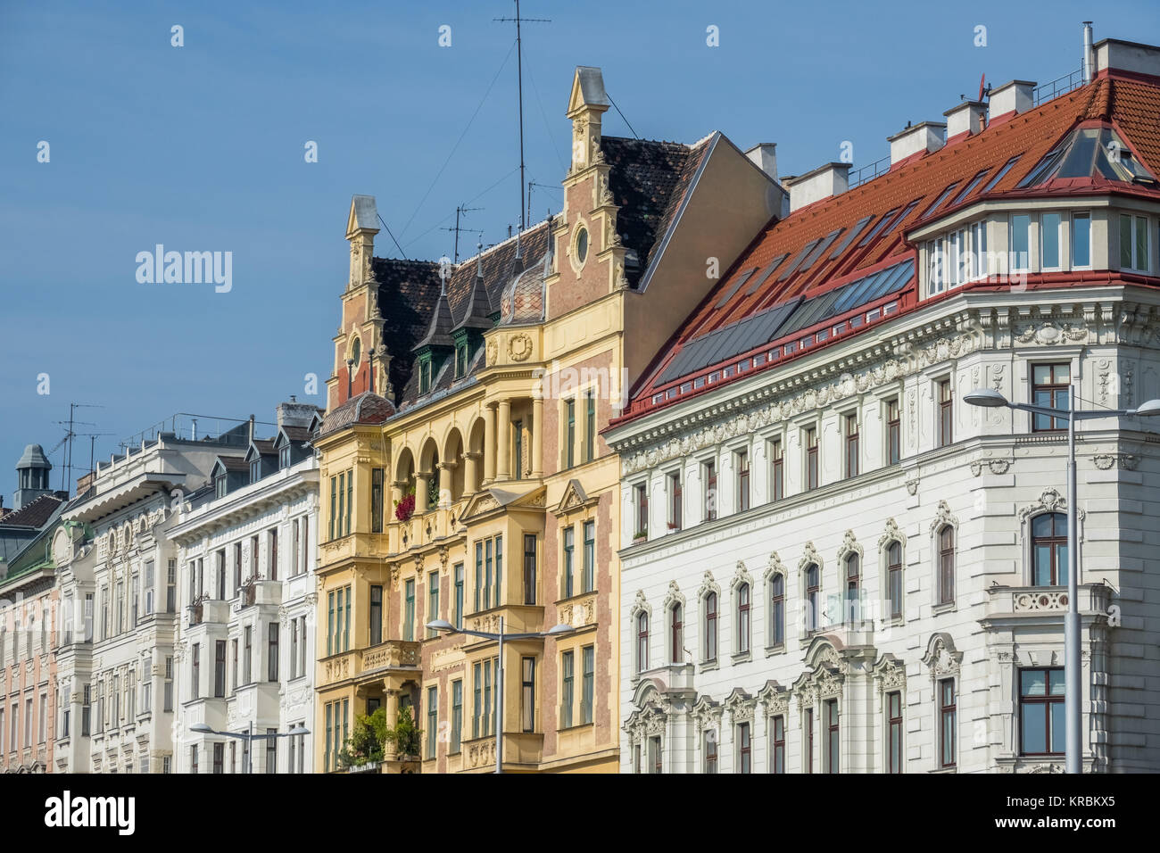 viennese architecture on the wienzeile Stock Photo - Alamy