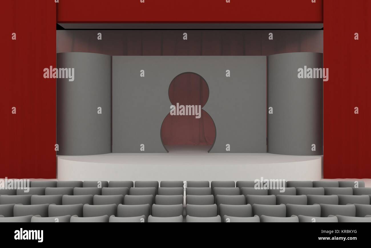 Empty theatre from stage view hi-res stock photography and images - Alamy