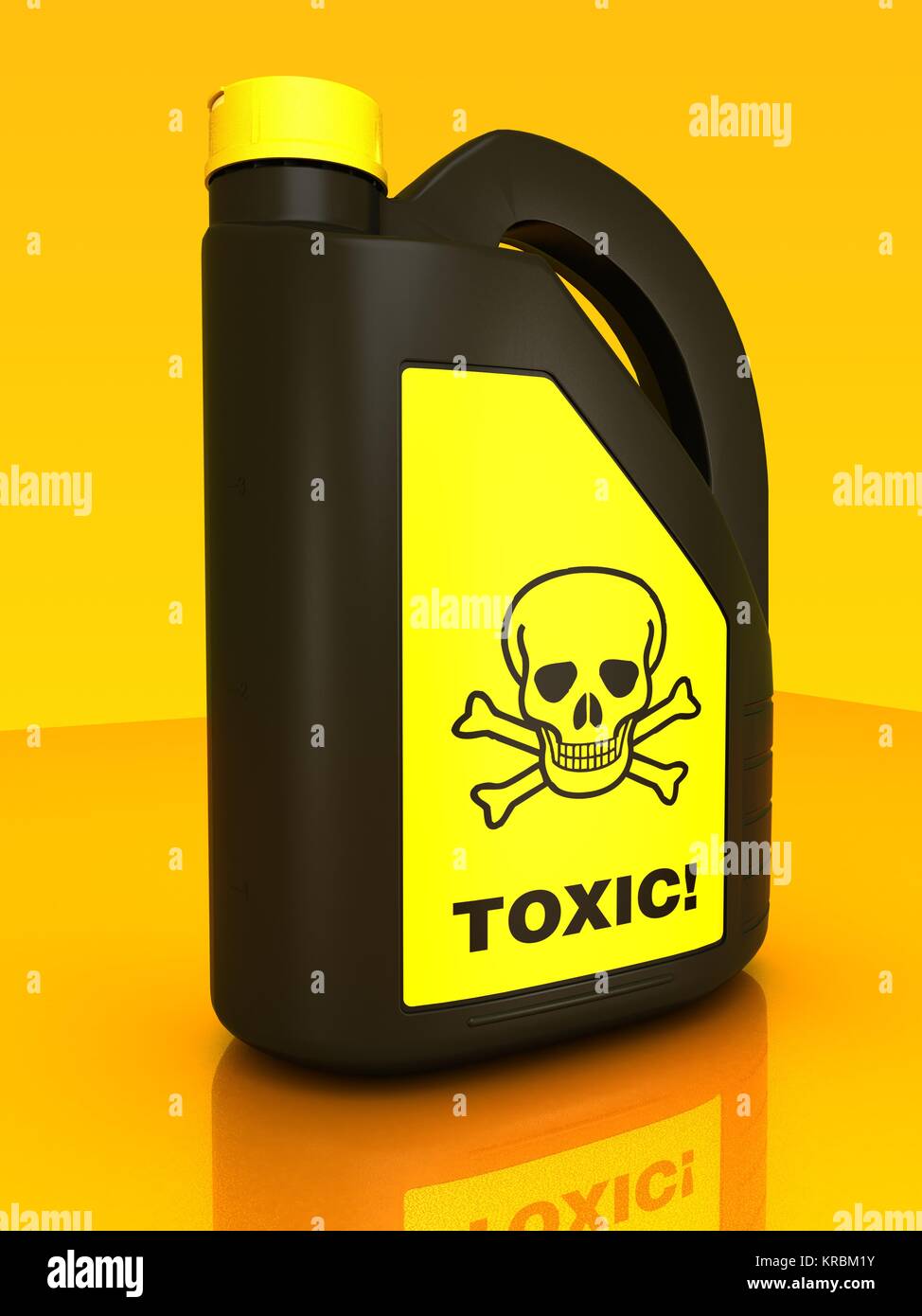 Toxic! Poison can .3D Object Series Stock Photo - Alamy