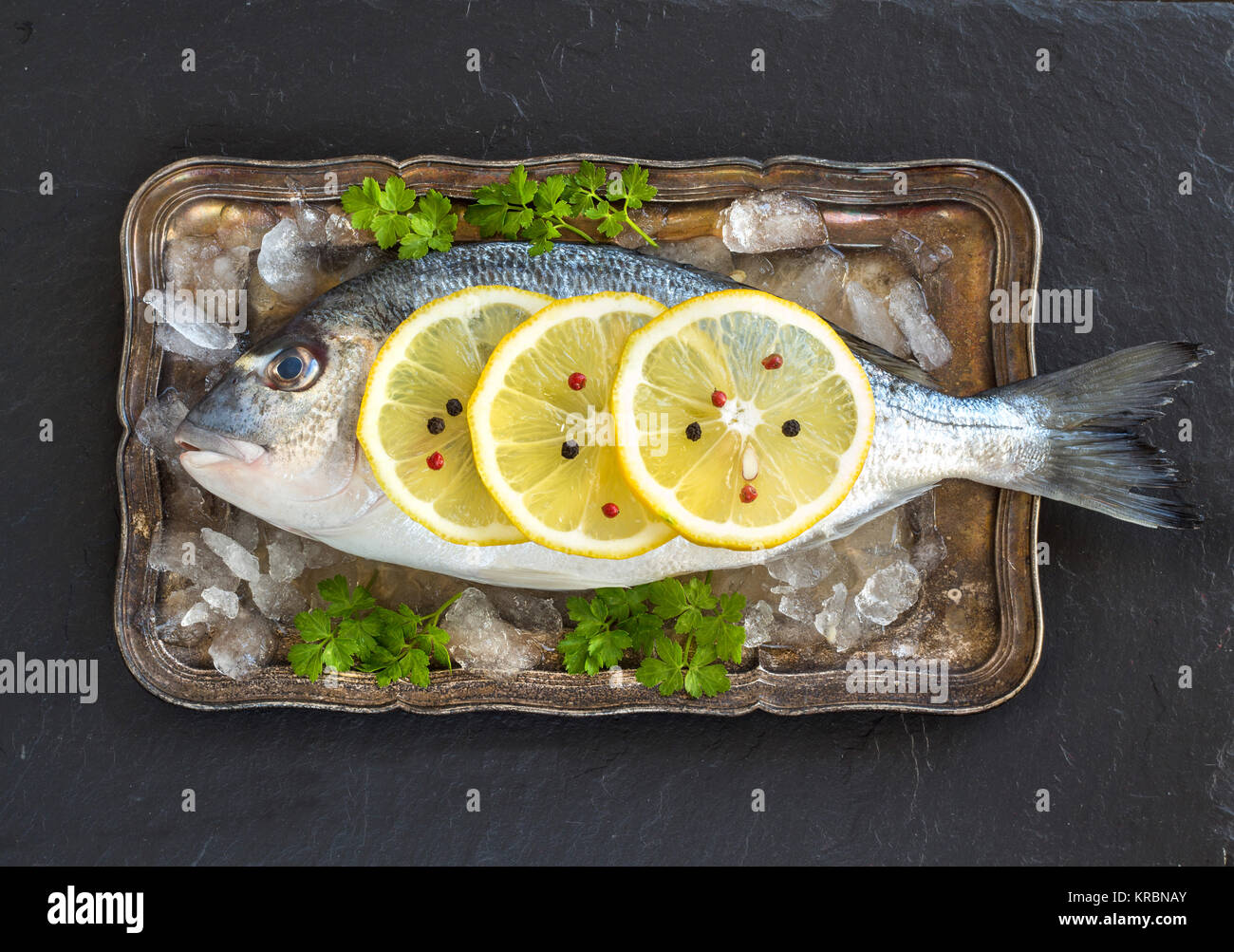 Fresh dorado fish Stock Photo - Alamy