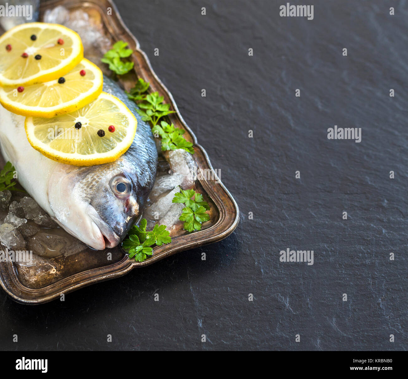 Fresh dorado fish Stock Photo - Alamy