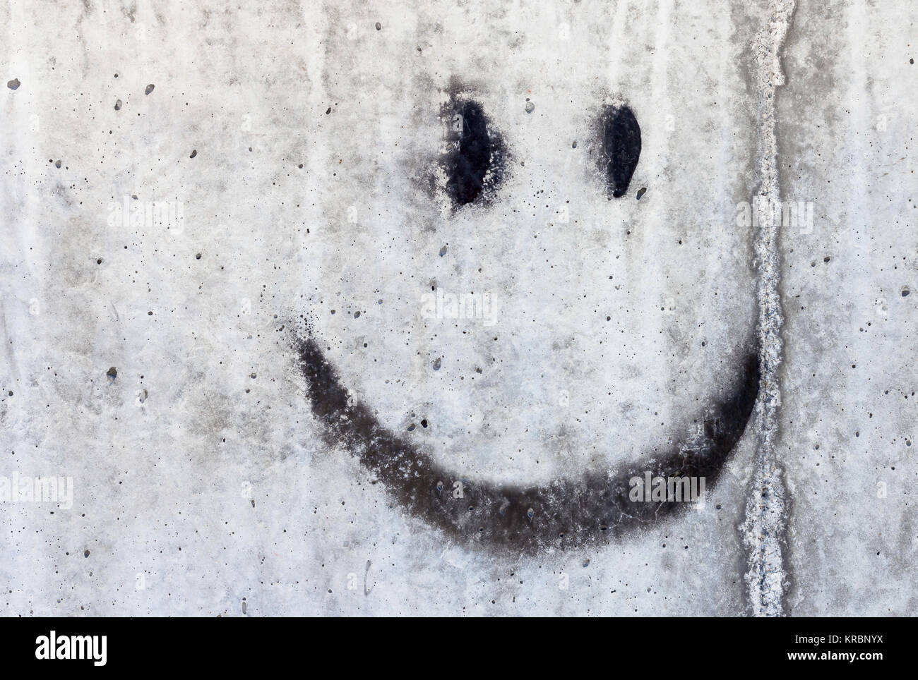 Smiley on the wall Stock Photo - Alamy