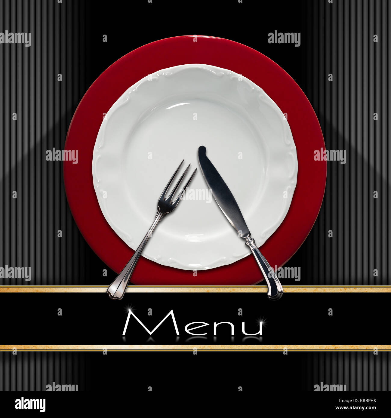 Golden menu template hi-res stock photography and images - Alamy