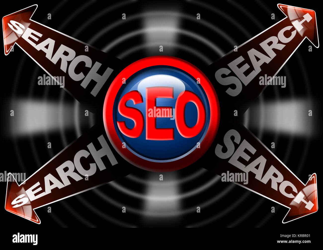 Seo search red arrows hi-res stock photography and images - Alamy
