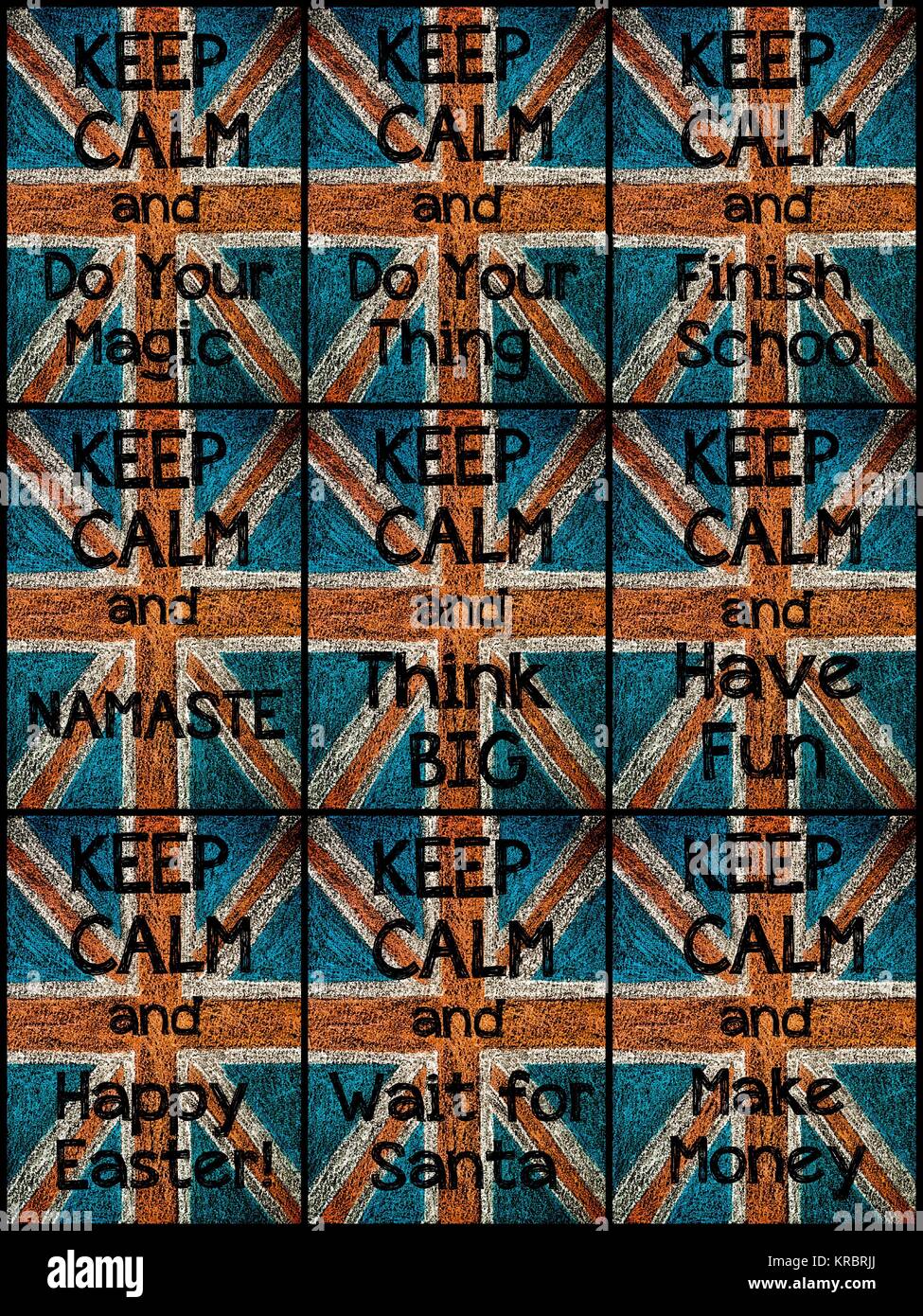 Keep Calm Collage Wallpaper