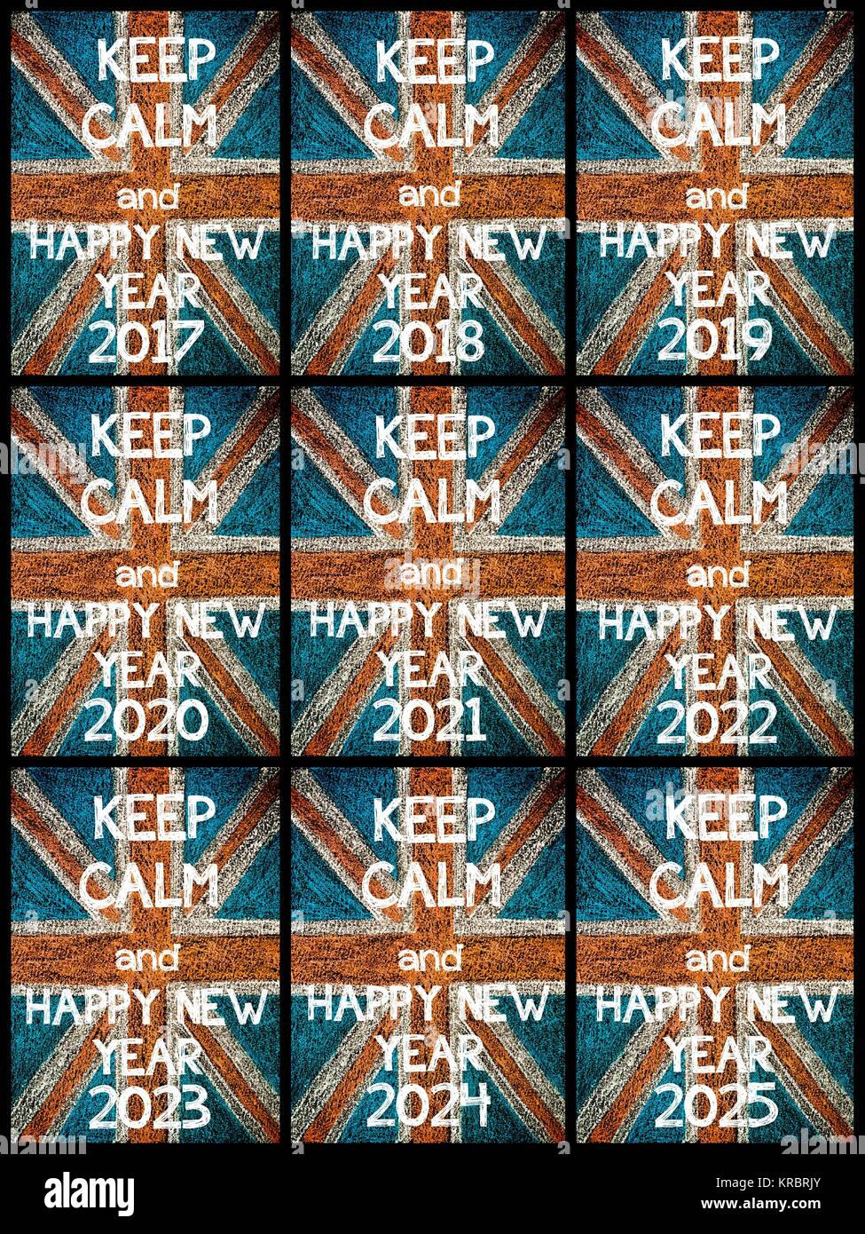 Photo collage of various Keep Calm Messages Stock Photo - Alamy