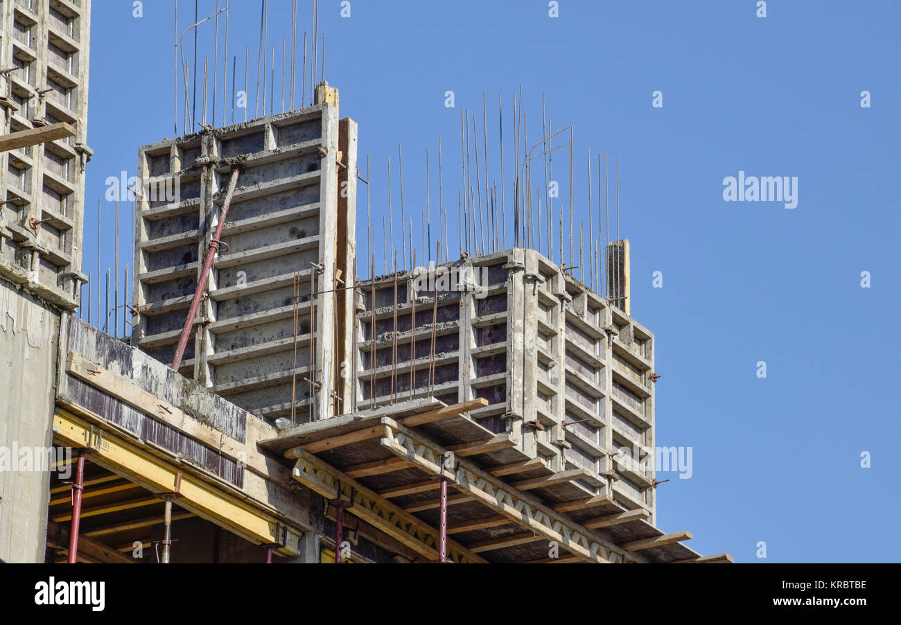 Construction of a multistory building Stock Photo - Alamy
