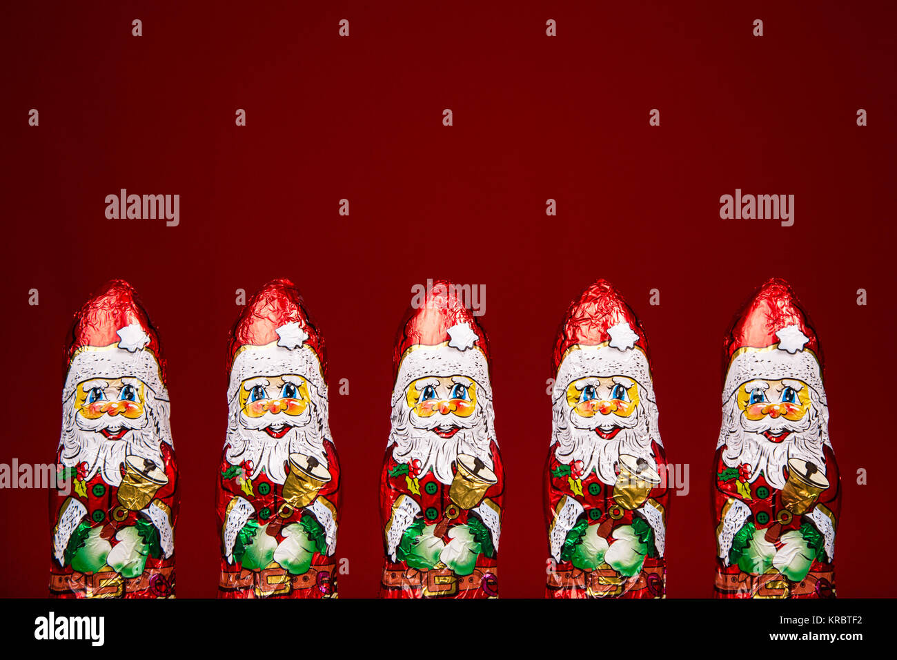 Santa Claus chocolate figure Stock Photo - Alamy