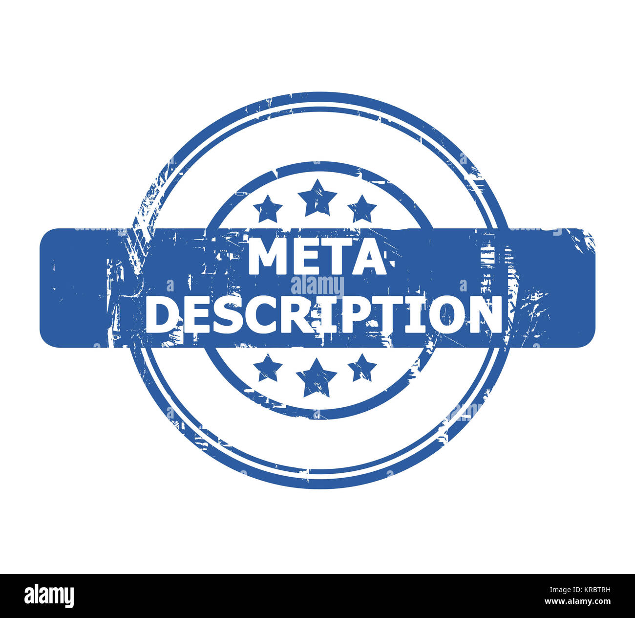 Meta Description Stamp Stock Photo - Alamy