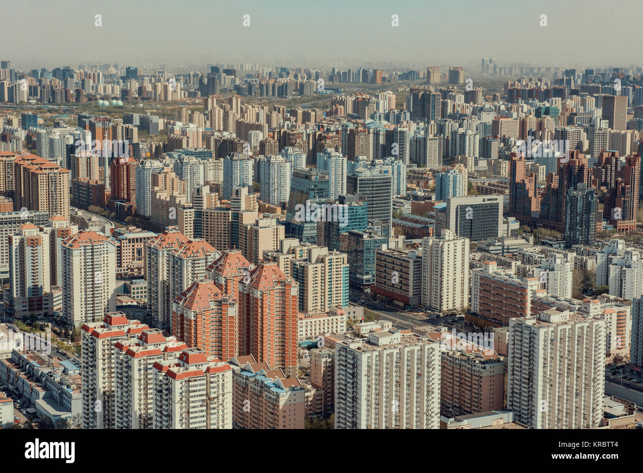 Beijing city aerial view urban hi-res stock photography and images - Alamy