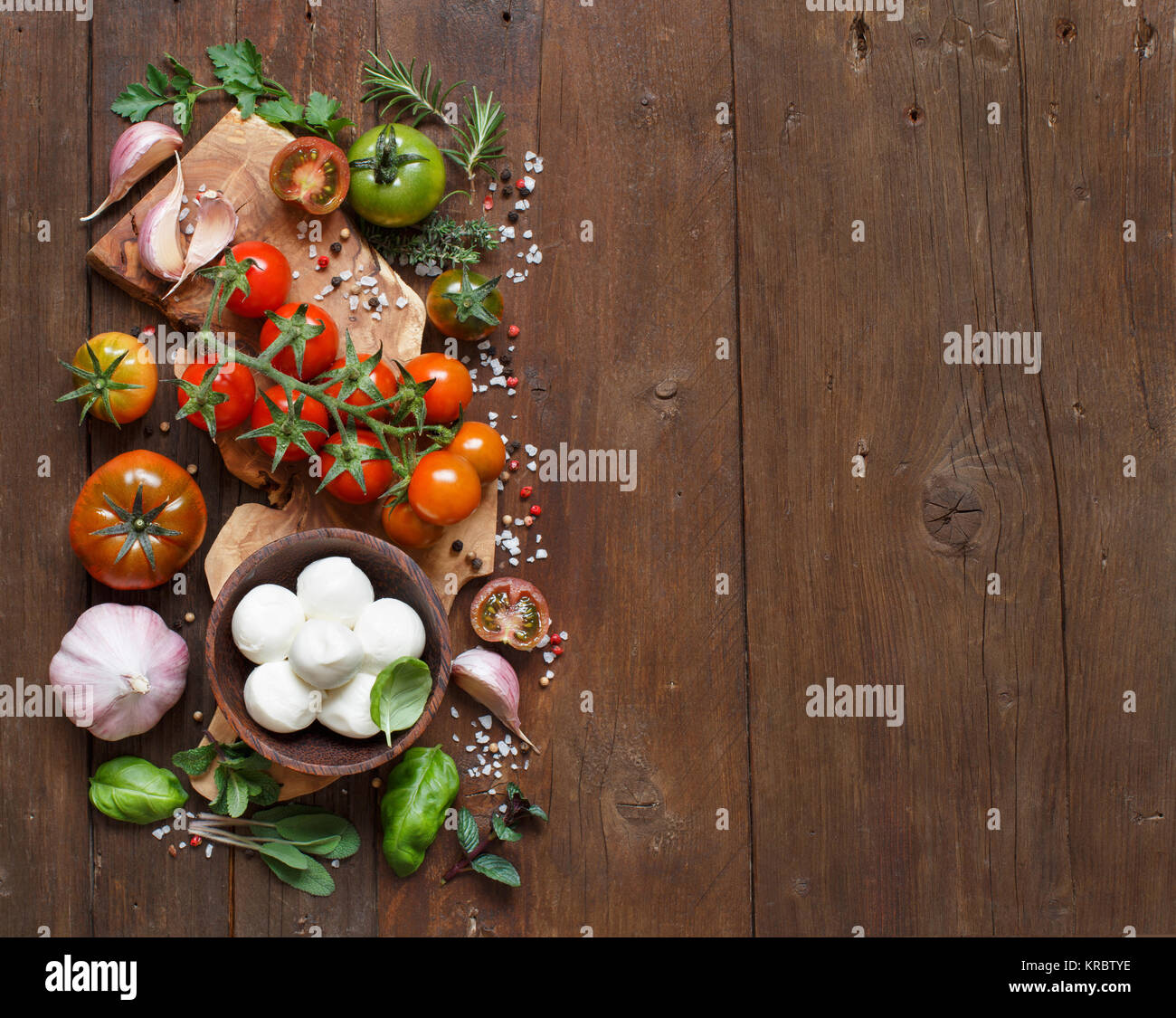 Italian cooking ingredients Stock Photo - Alamy