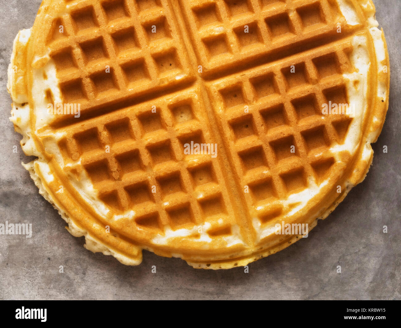 rustic golden plain waffle Stock Photo - Alamy