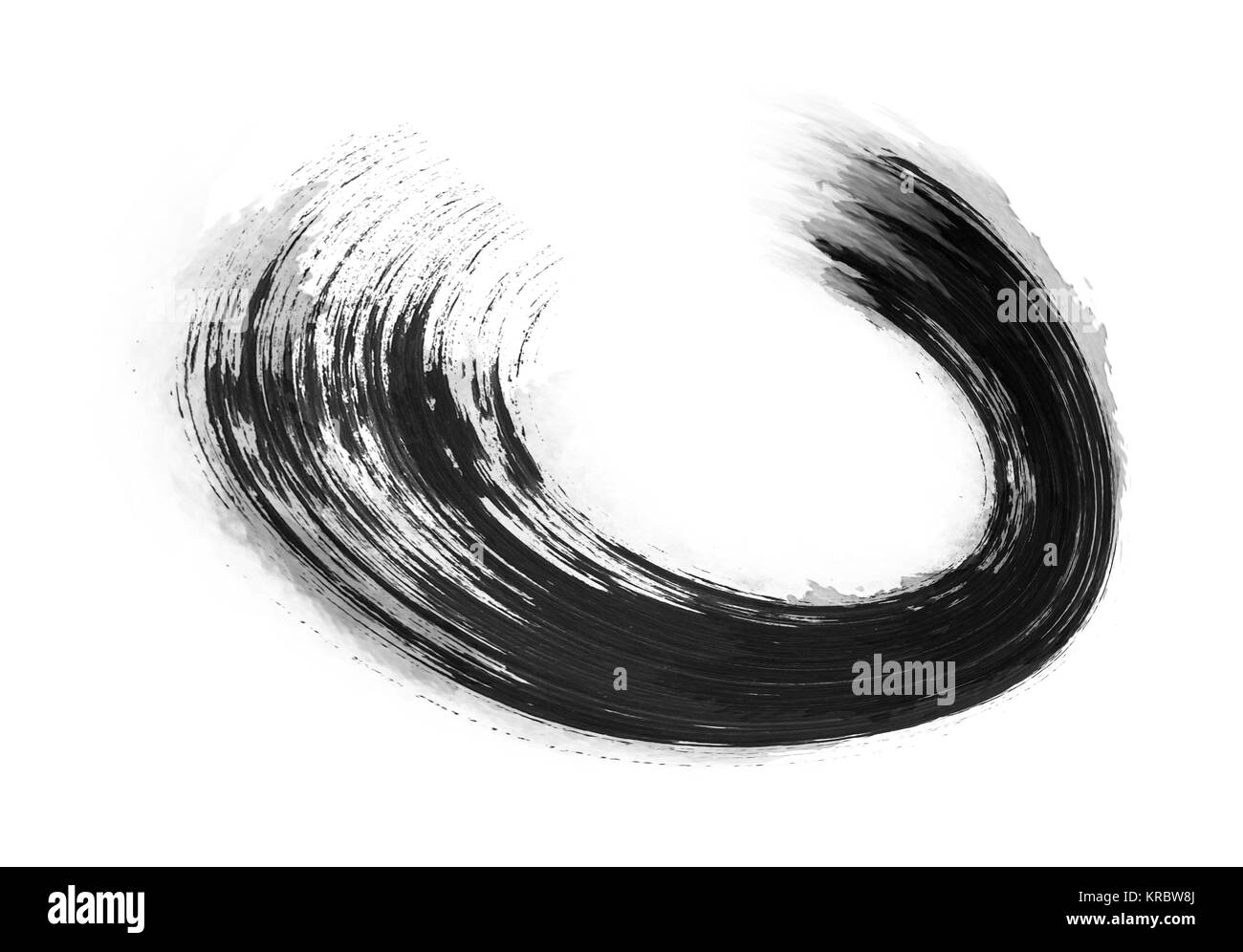 Water colour brush strokes design graphic effect texture Stock Photo ...