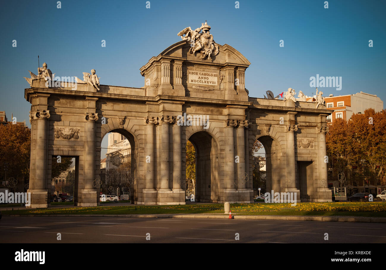 Alcala Gate in Madrid, Spain Stock Photo - Alamy