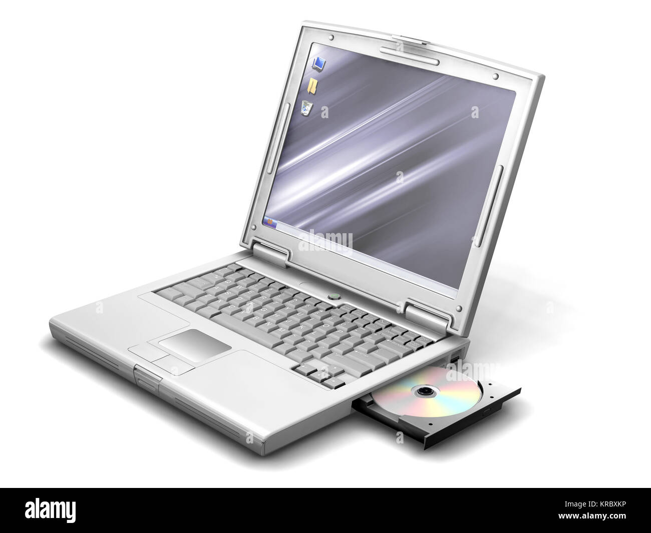 3D render of a generic laptop Stock Photo - Alamy