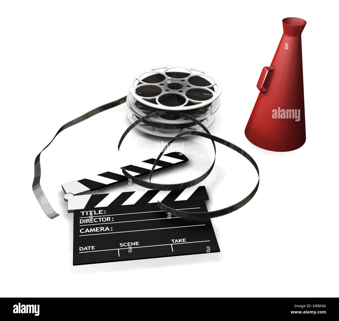 3d render movie items hi-res stock photography and images - Alamy