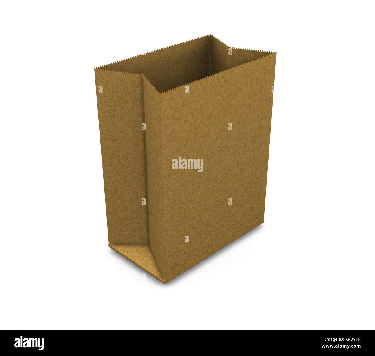 3D render of a paper bag Stock Photo - Alamy