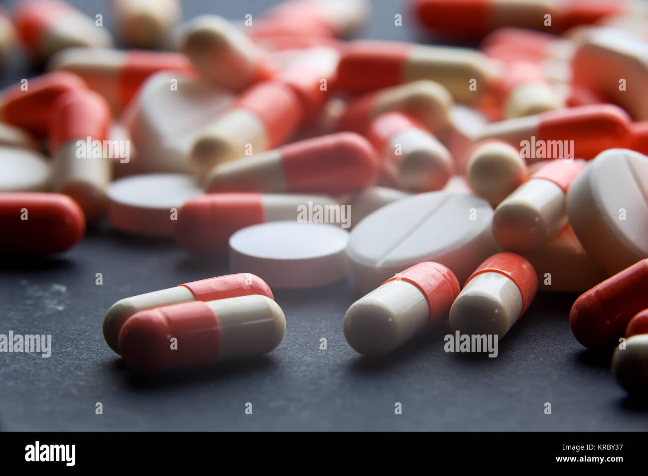 Pharmaceutical medication pills capsules Stock Photo - Alamy