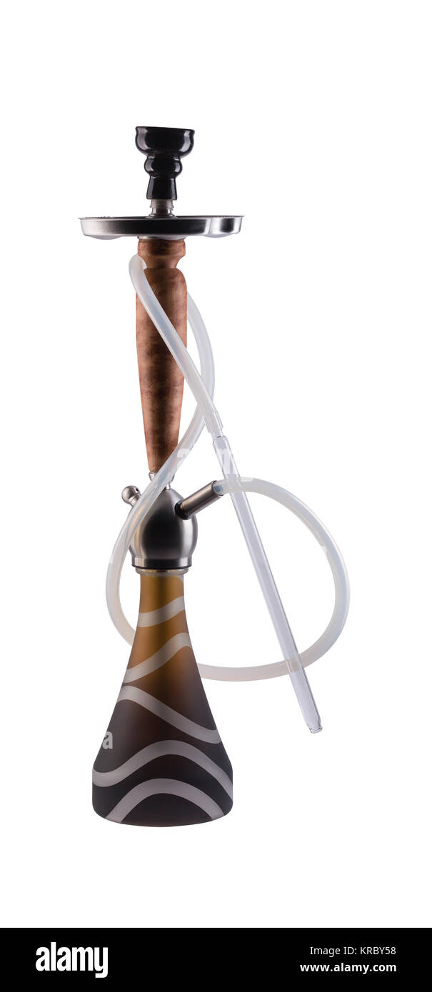 Modern hookah isolated on white background Stock Photo - Alamy