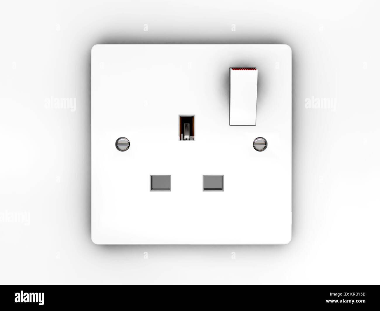 3D render of a plug socket Stock Photo - Alamy
