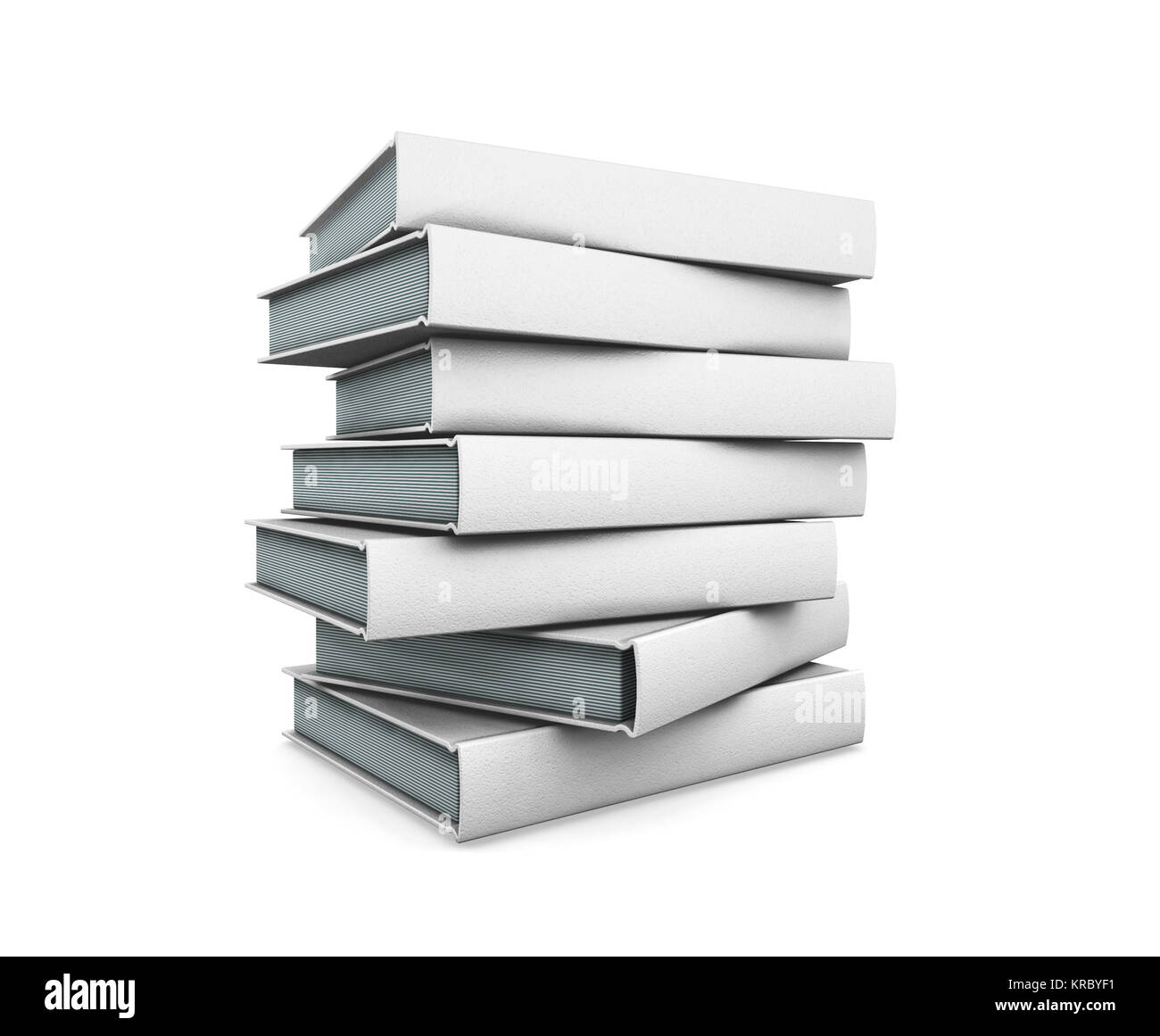 3D render of a stack of books Stock Photo - Alamy