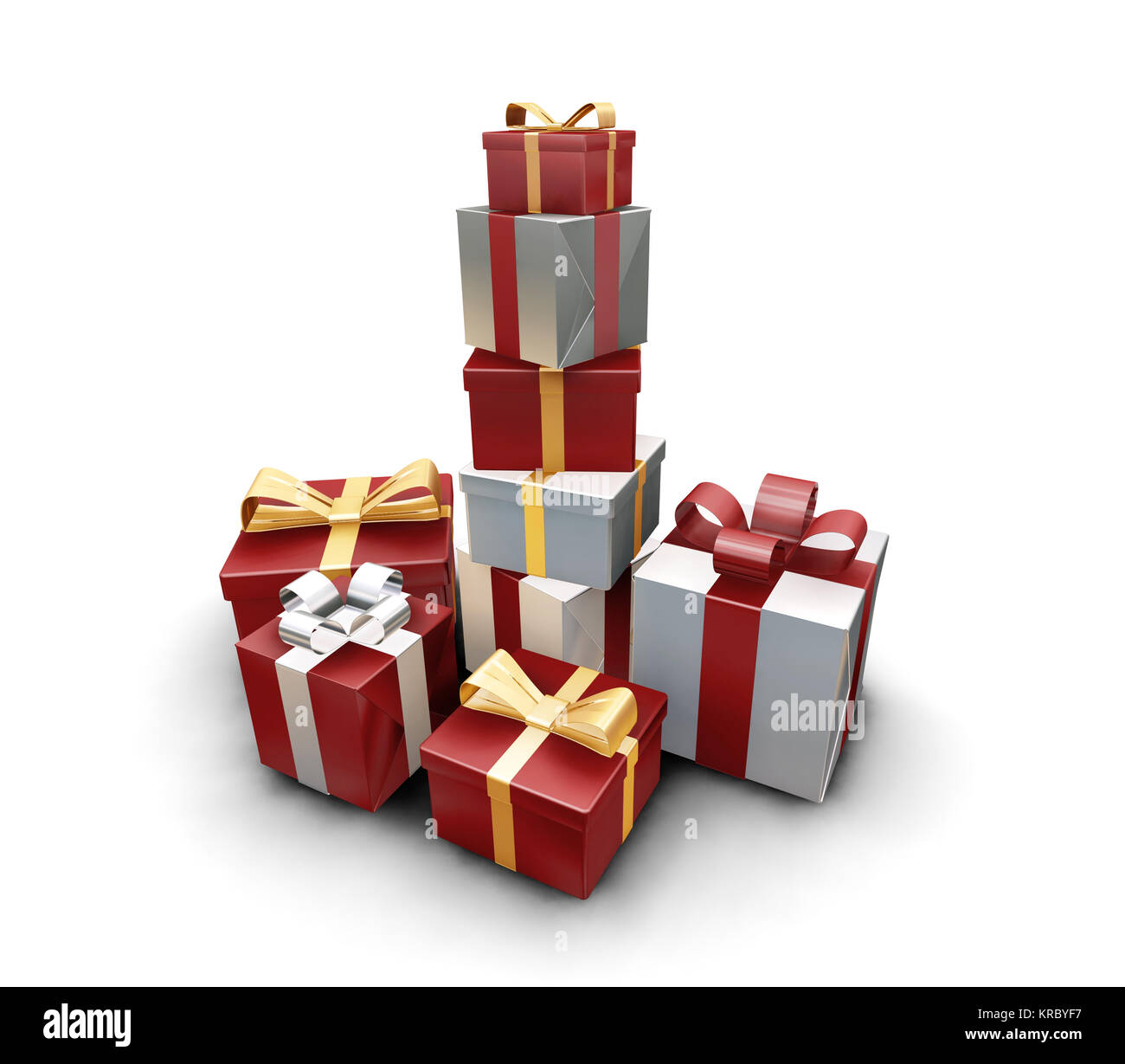 3d render stack gift hi-res stock photography and images - Alamy