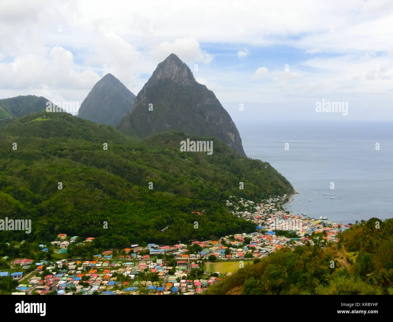 Beautiful Saint Lucia, Caribbean Islands Stock Photo - Alamy