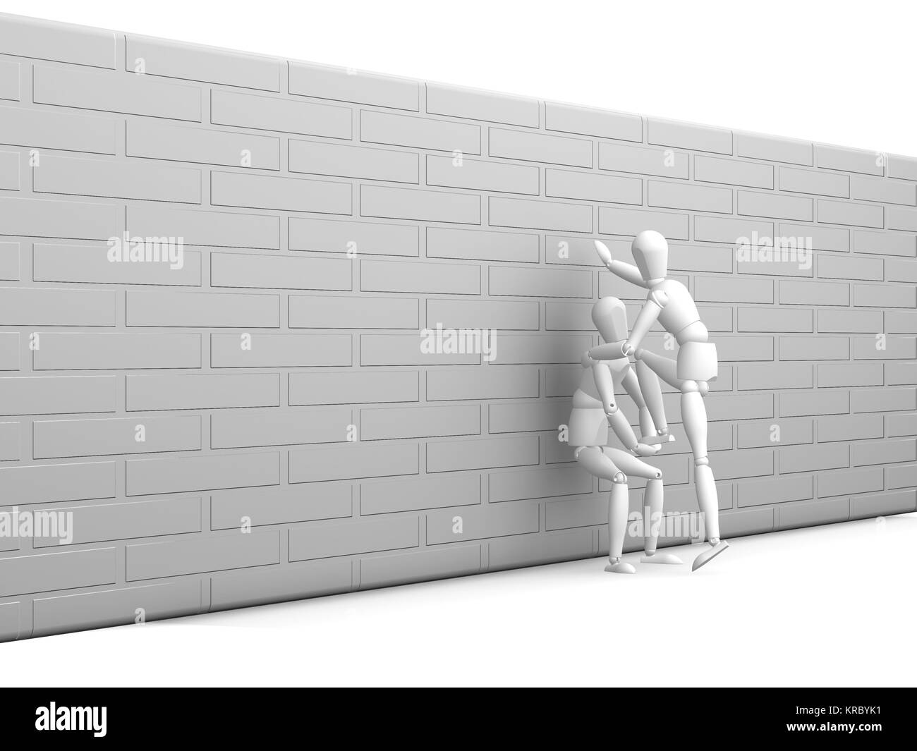 3D render of someone being given a helping hand Stock Photo - Alamy