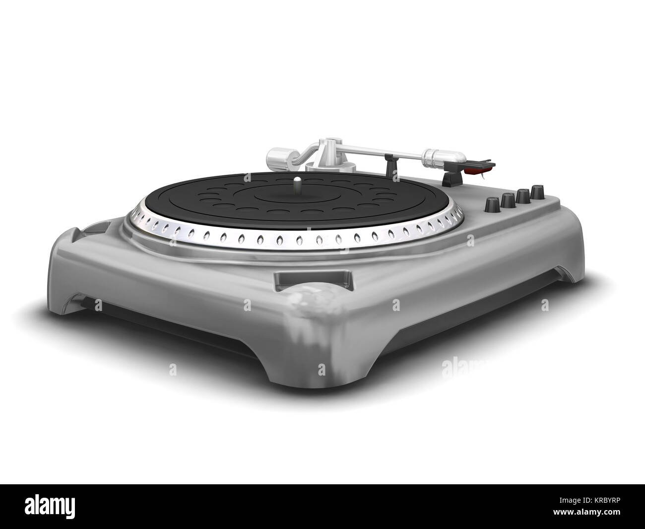 3d render turntable record Cut Out Stock Images & Pictures - Alamy